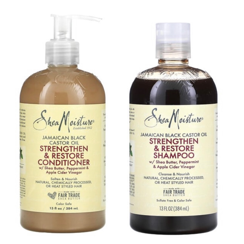 Jual Shea Moisture Jamaican Black Castor Oil Shampoo And Conditioner 384 2593