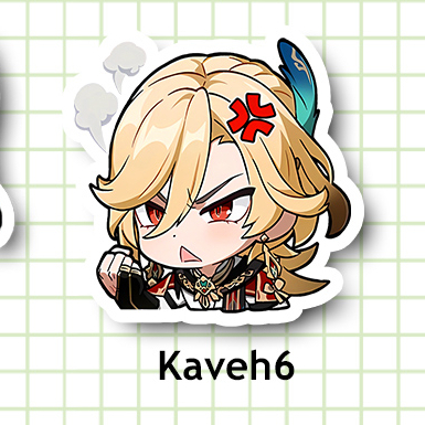 Jual Stiker KAVEH Genshin Impact Sticker Vinyl Waterproof Bijian | BANA ...