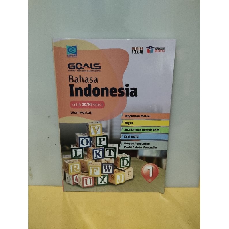 Jual buku goals bahasa Indonesia untuk SD kelas 1 Kurikulum merdeka ...