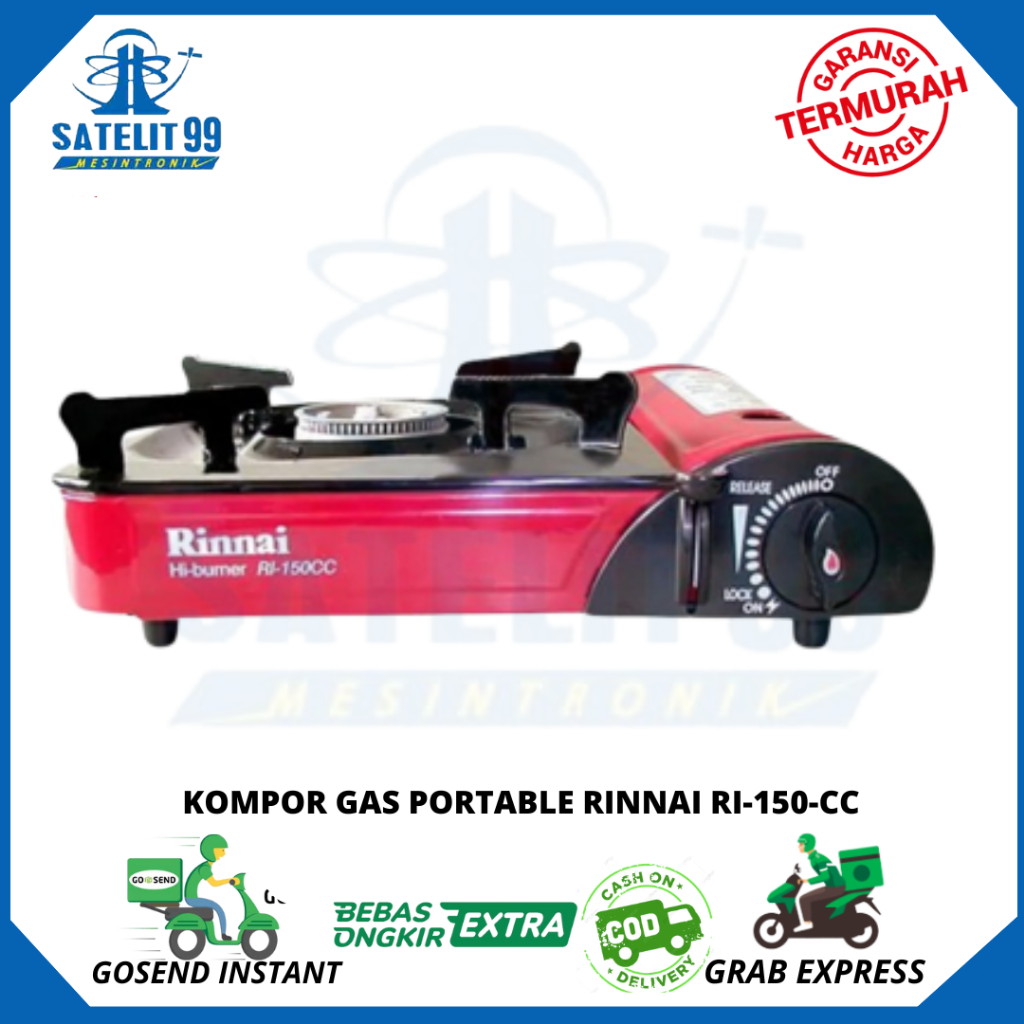 Jual KOMPOR PORTABLE TRAVEL MINI / KOMPOR GAS PORTABLE RINNAI RI-150-CC ...