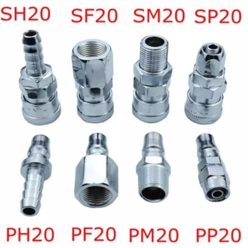Jual TEKIRO AIR QUICK COUPLER TWO TOUCH AND PLUG COUPLER ANGIN DUA ...