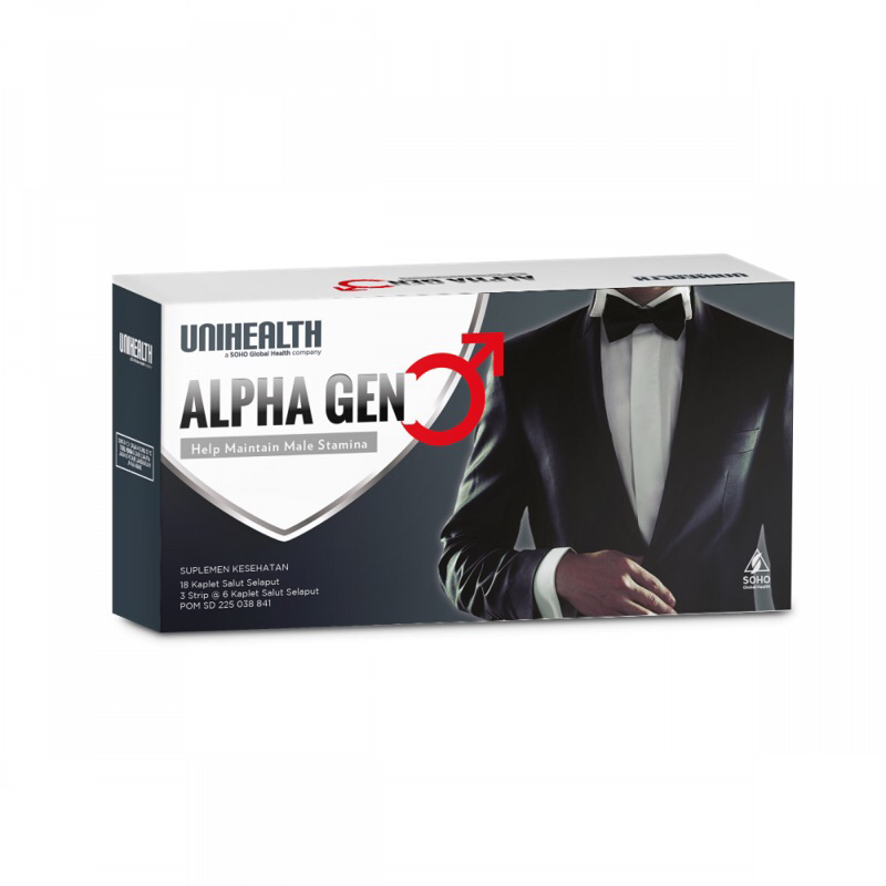 Jual Alpha Gen Suplemen Menjaga Stamina Pria Kuat 18 Kaplet Alphagen ...