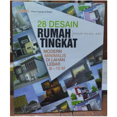 Jual Buku 28 DESAIN RUMAH TINGKAT MODERN MINIMALIS DI LAHAN LEBAR 8-10 METER - NEW | Shopee ...