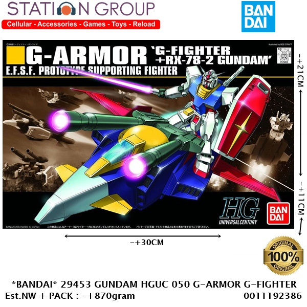 Jual BANDAI 29453 GUNDAM HGUC 050 G-ARMOR G-FIGHTER - GUNPLA MODEL KIT ...
