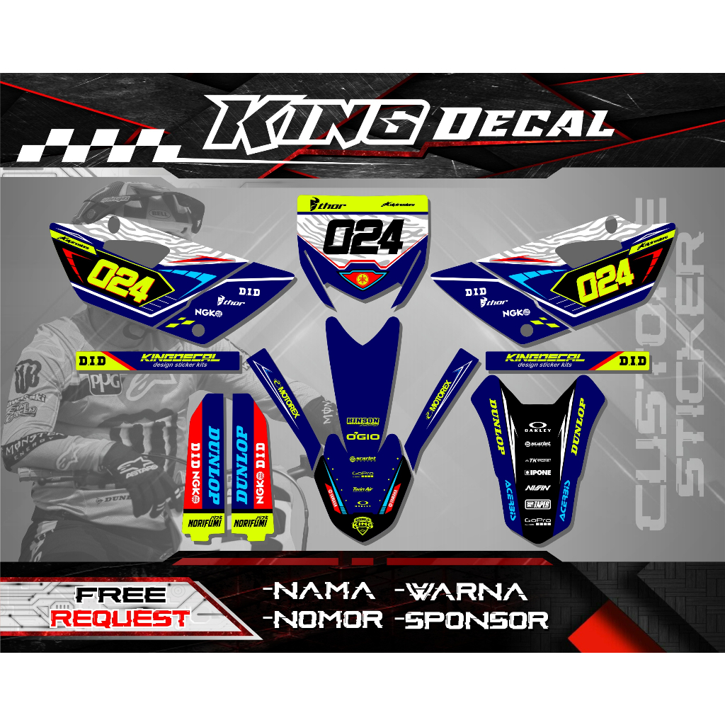 Jual DECAL YZ 85 NEW BEBEK STIKER YZ STIKER GTX DECAL RBT STIKER RBT ...