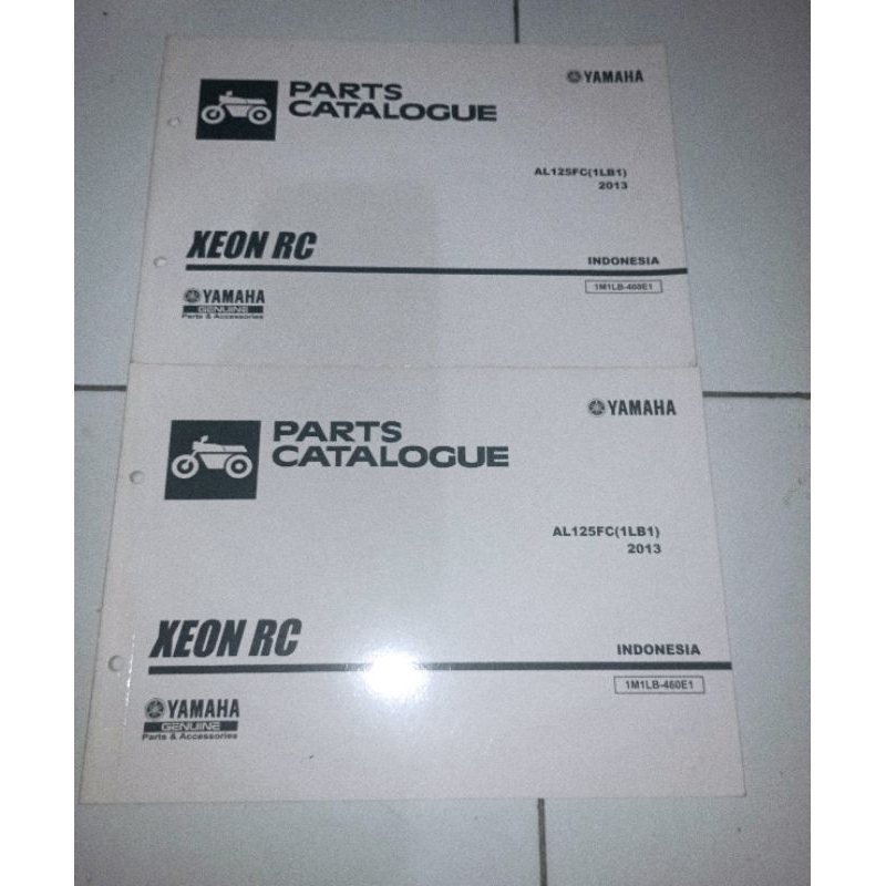 Jual Buku part catalog Yamaha Xeon dan Xeon RC asli | Shopee Indonesia