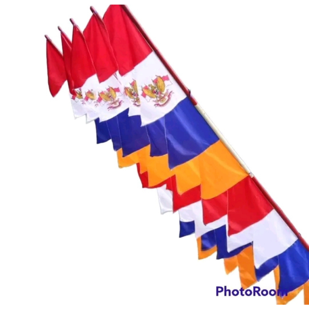 Jual Bendera Umbul Umbul 6 8 10 Titik Mata Warna Warni | Shopee Indonesia