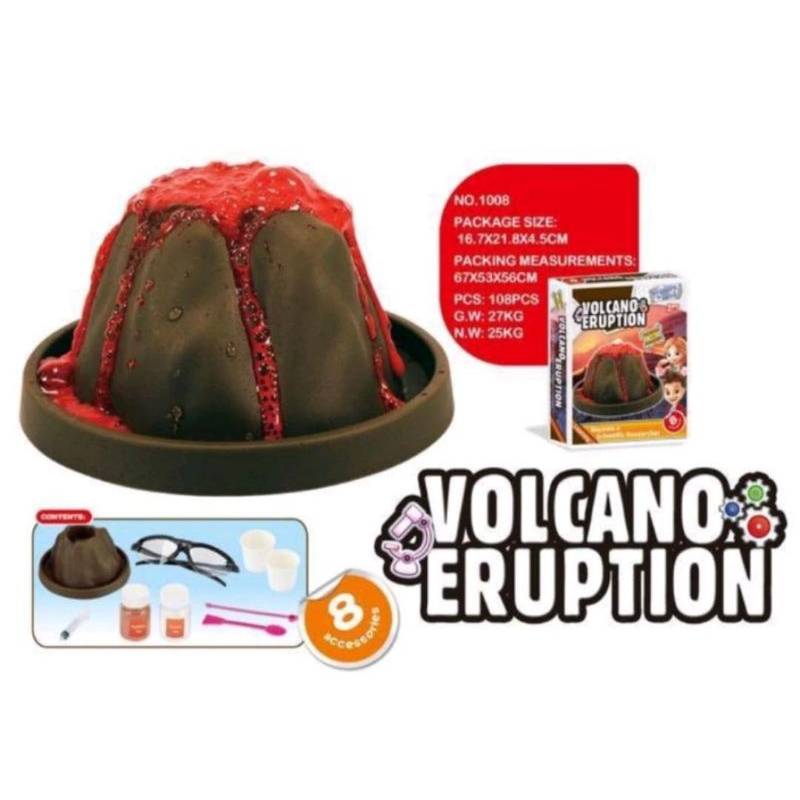 Jual DIY Volcano Eruption, Educational Science Kit, Lava gunung berapi ...