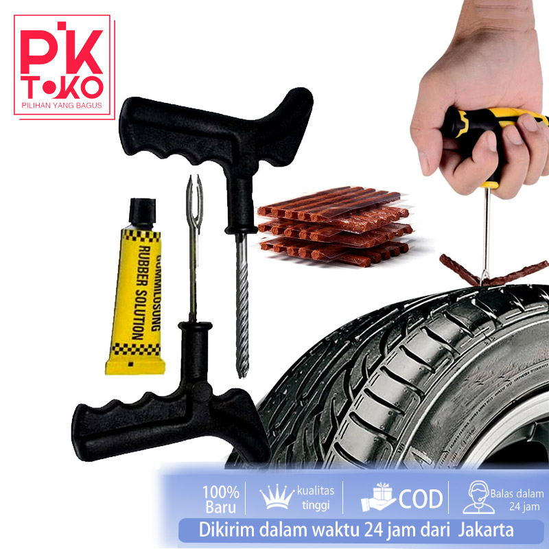 Jual 8pcs Alat Tambal Ban Plastik Set Cacing Karet Ban Tubeless Tyre ...