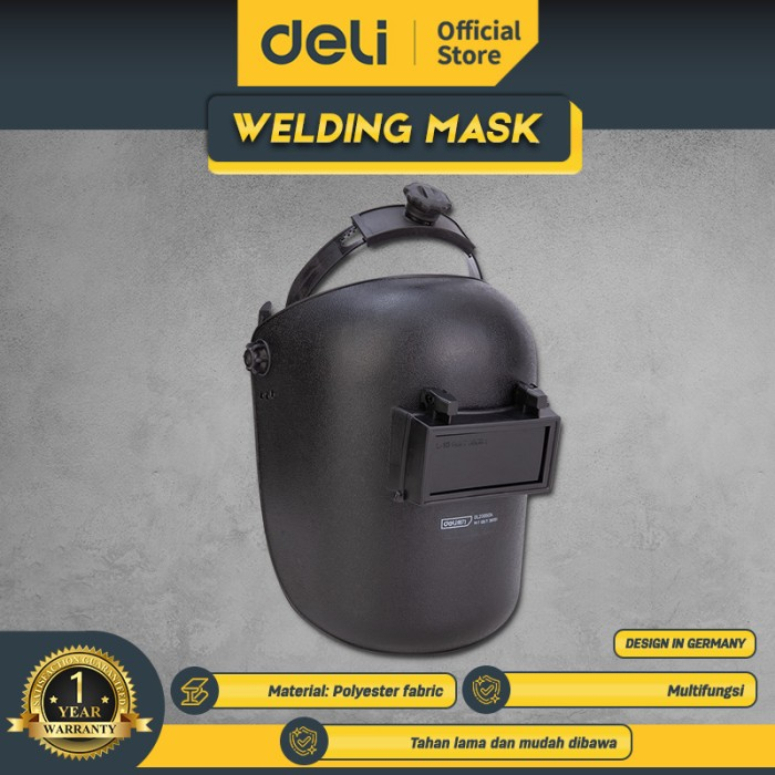Jual Deli Welding Mask / Topeng Pelindung Kedok Las Polyester Kuat ...