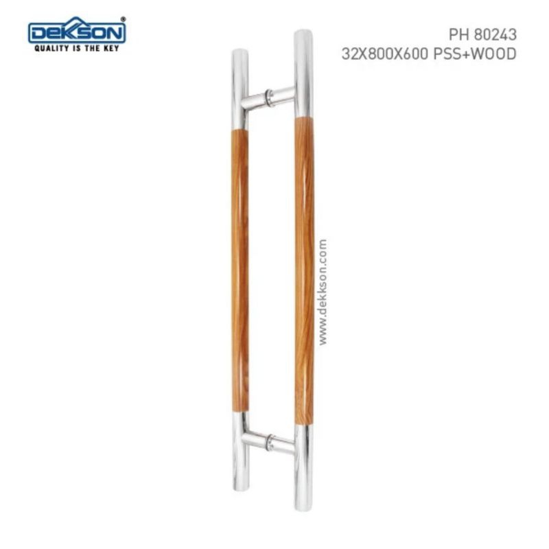 Jual Dekkson Door Pull Handle Sus304 PH80243 PSS+Wood - Gagang Pintu ...