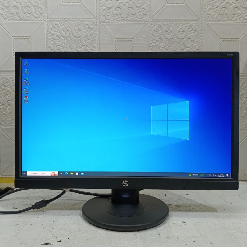 Jual MONITOR LED HP V214B 21 INCH WIDE RESOLUSI FULL HD 1920X1080 OBRAL ...