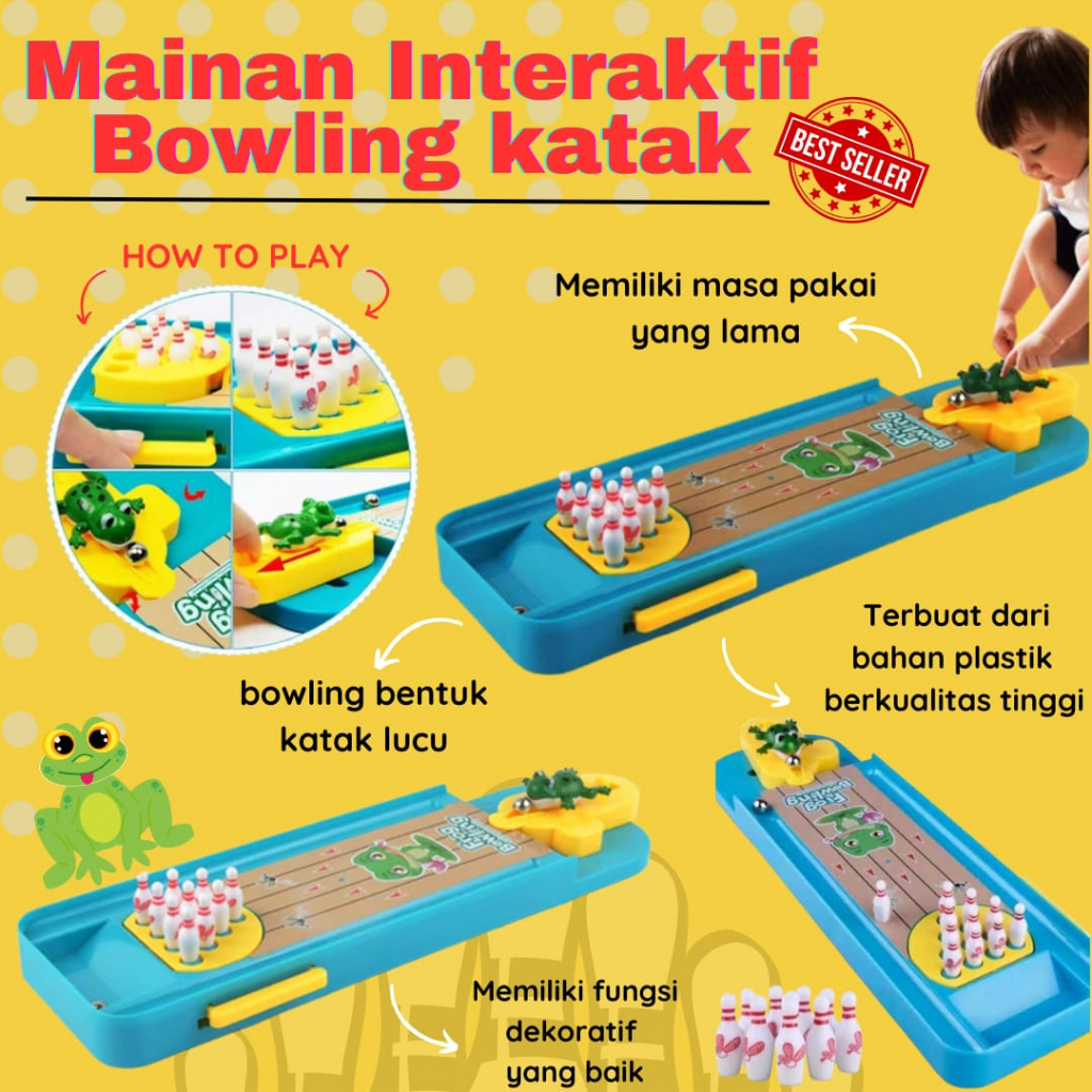 Jual Mainan Interaktif Bowling Mini 3D Bentuk Katak Untuk Anak | Shopee ...