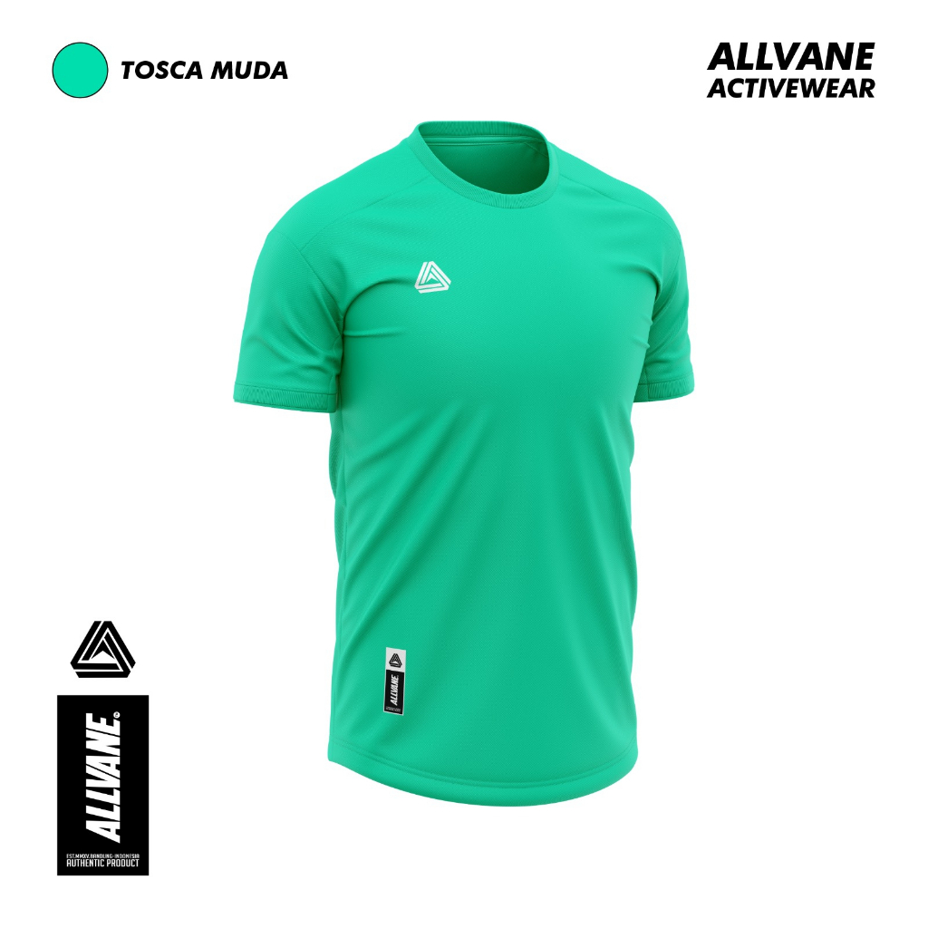 Jual ALLVANE ACTIVEWEAR TOSCA MUDA / JERSEY GYM/JERSEY RUNNING/JERSEY ...