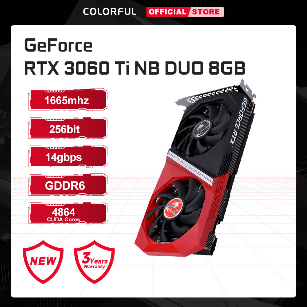 Jual VGA Colorful GeForce RTX 3060 Ti 8GB GDDR6X NB DUO | Shopee Indonesia