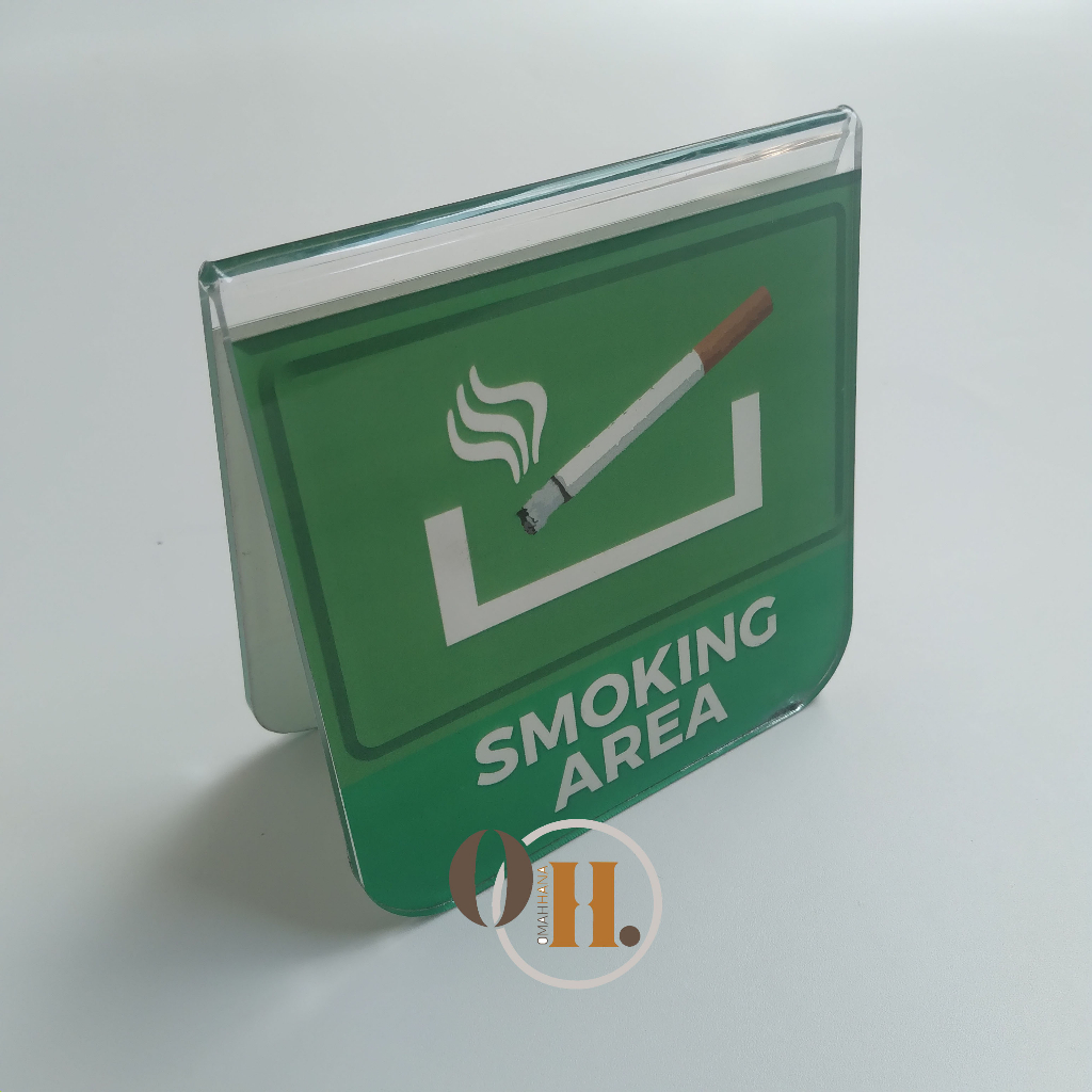 Jual Akrilik Lipat Smoking Area - Akrilik Area Merokok | Shopee Indonesia