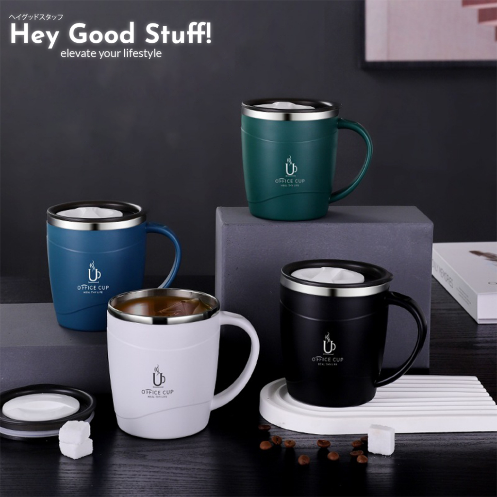 Jual MUG GELAS KOPI AESTHETIC STAINLESS STEEL 304 TAHAN PANAS ANTI ...