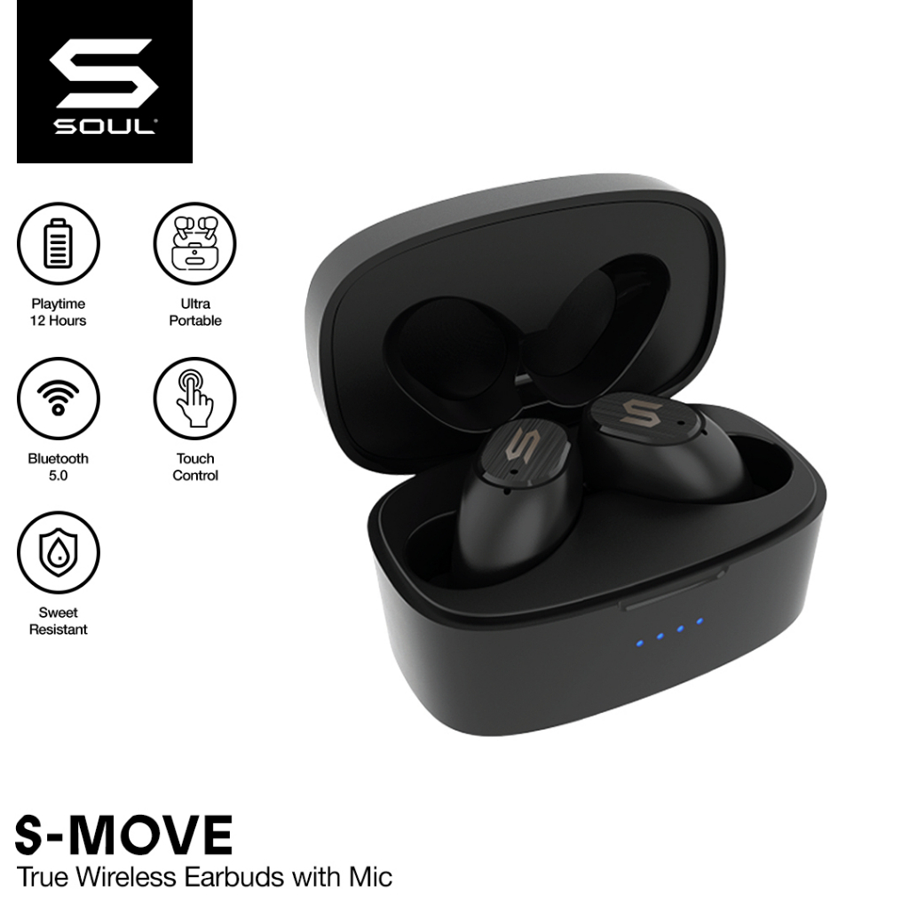 Jual SOUL S-MOVE TWS Sweat Resistant Bluetooth 5.0 - Kontrol Sentuh ...
