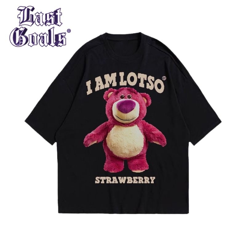 Jual Kaos Baju Lotso Strawbery Toy Story Hitam / Tshirt Lotso Toy Story ...