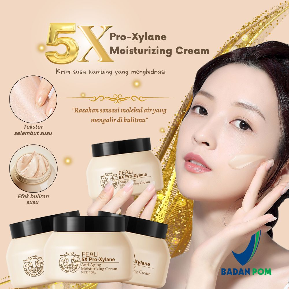 Jual FEALI 5X Pro-Xylane Goat Milk Anti-Aging and Moisturizing Cream | BPOM | ORIGINAL | Feali ...