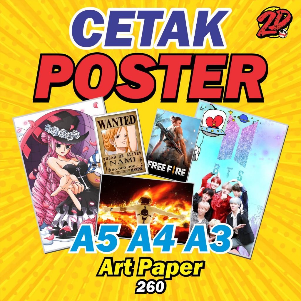 Jual Cetak poster A4 isi 2pcs | Shopee Indonesia
