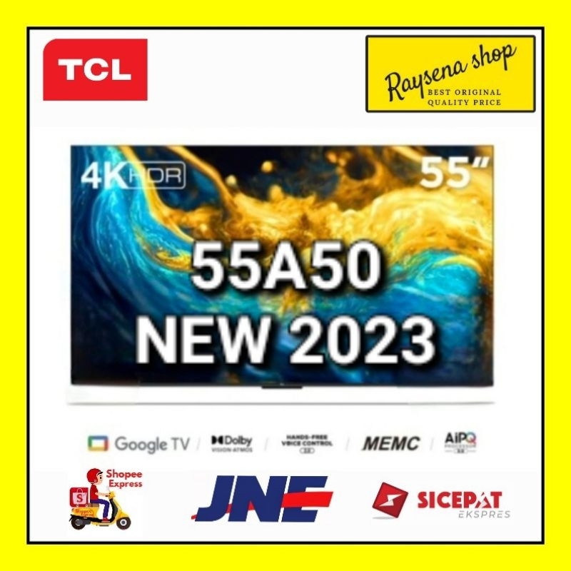 Jual TCL 55 inch Google TV 55A50 - 4K UHD - MEMC 43A50 - Dolby-Atmos ...