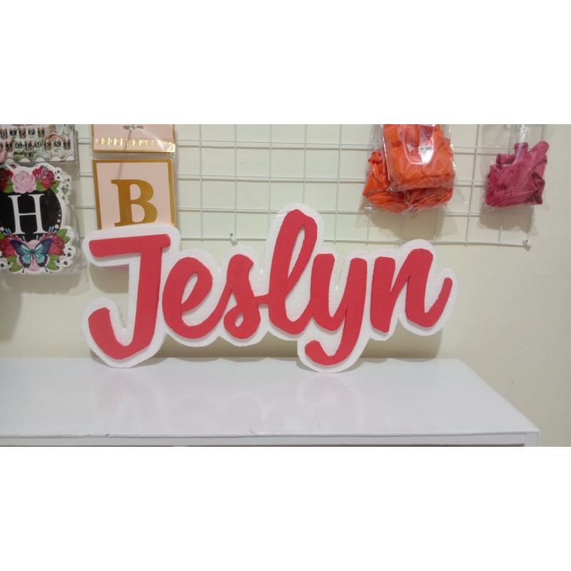Jual ukiran nama styrofoam 2layer 3dimensi (perhuruf) | Shopee Indonesia