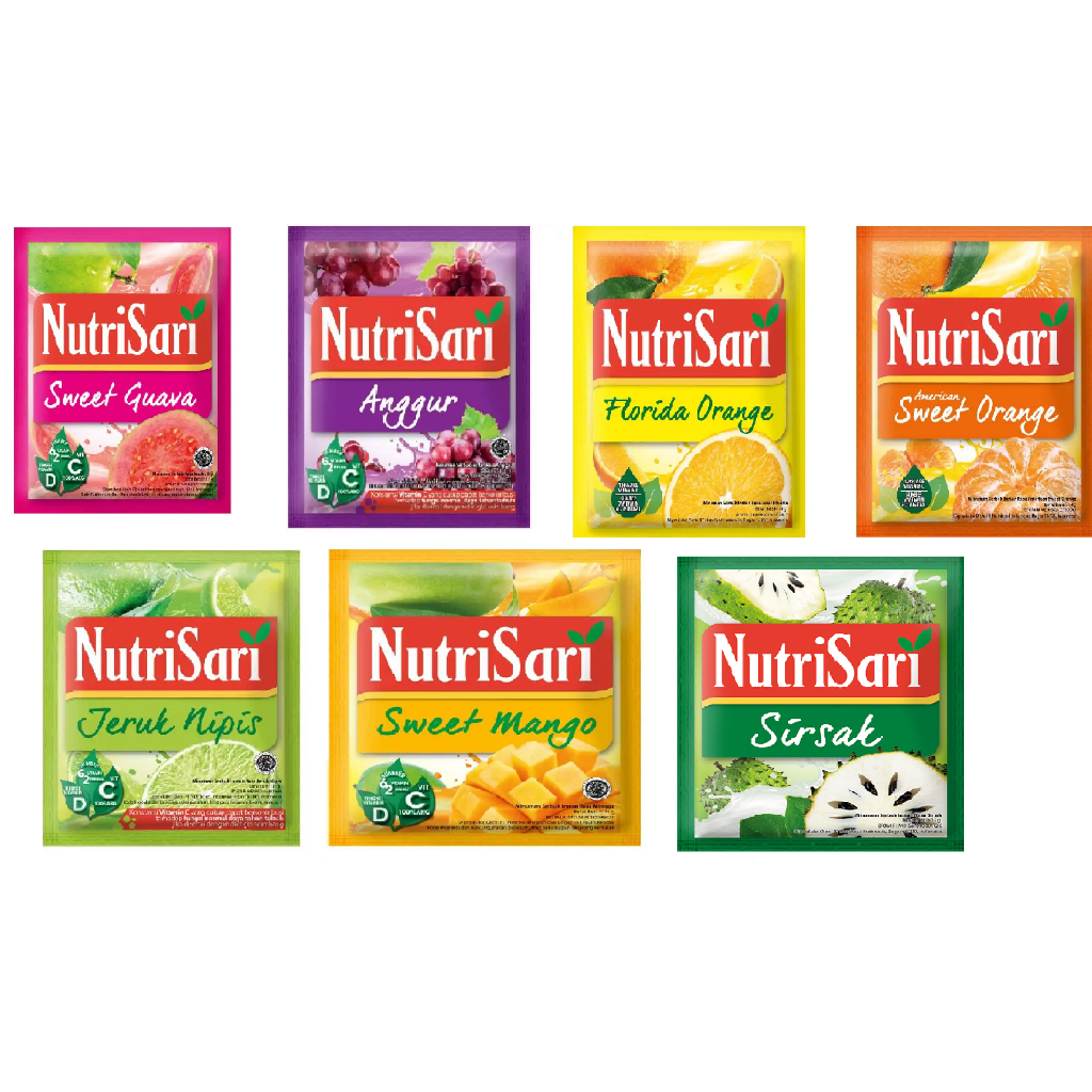 Jual NutriSari Renceng 10 sachet x 11 gram (Florida, Amerika, Jeruk ...