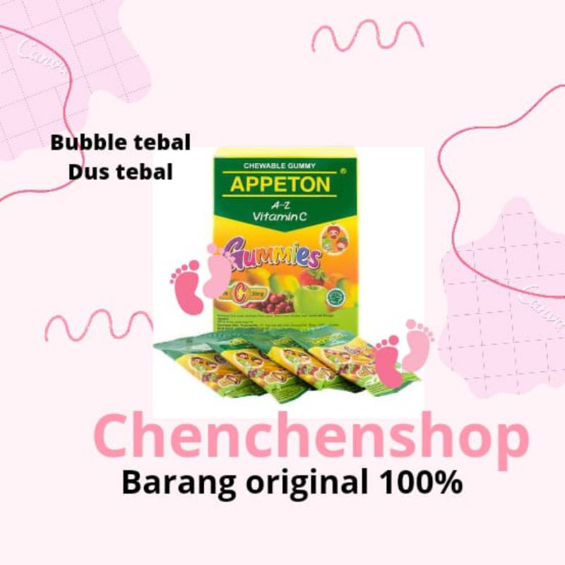 Jual appeton gummies(passtilles) sachet-permen gummy vitamin c anak ...