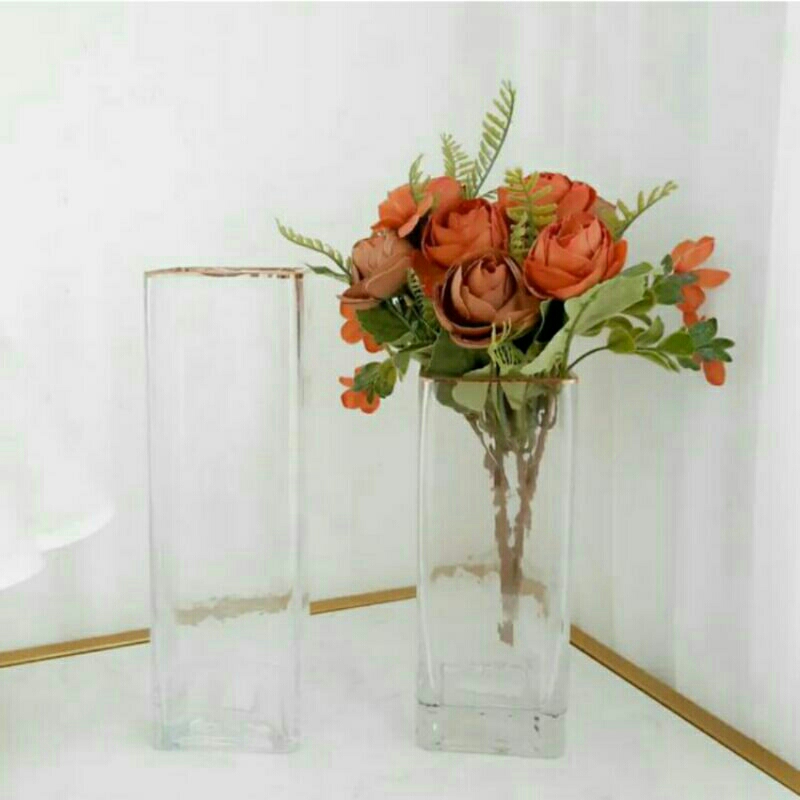Jual (1 Set Isi 3 Pcs) Vas Bunga Bahan Kaca Tebal Premium Anti Pecah Pt ...