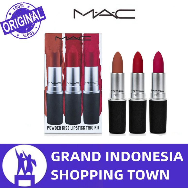Jual Mac Matte Lipstick Mac Powder Kiss Lipstick Kinda sexy Please me ...