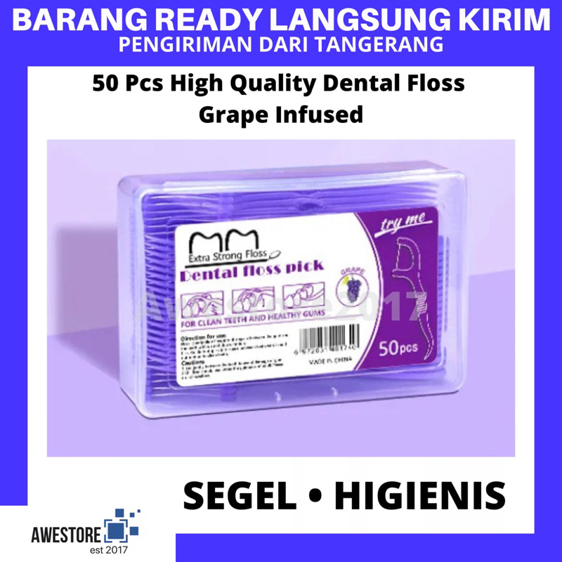 Jual Dental Floss Grape Flavor High Quality Toothpick Strawberry ...