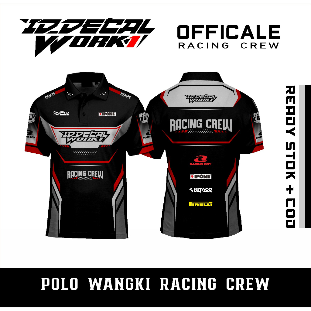 Jual Kaos Wangki Fullprinting Model racing crew Polo Kerah Fullprinting ...