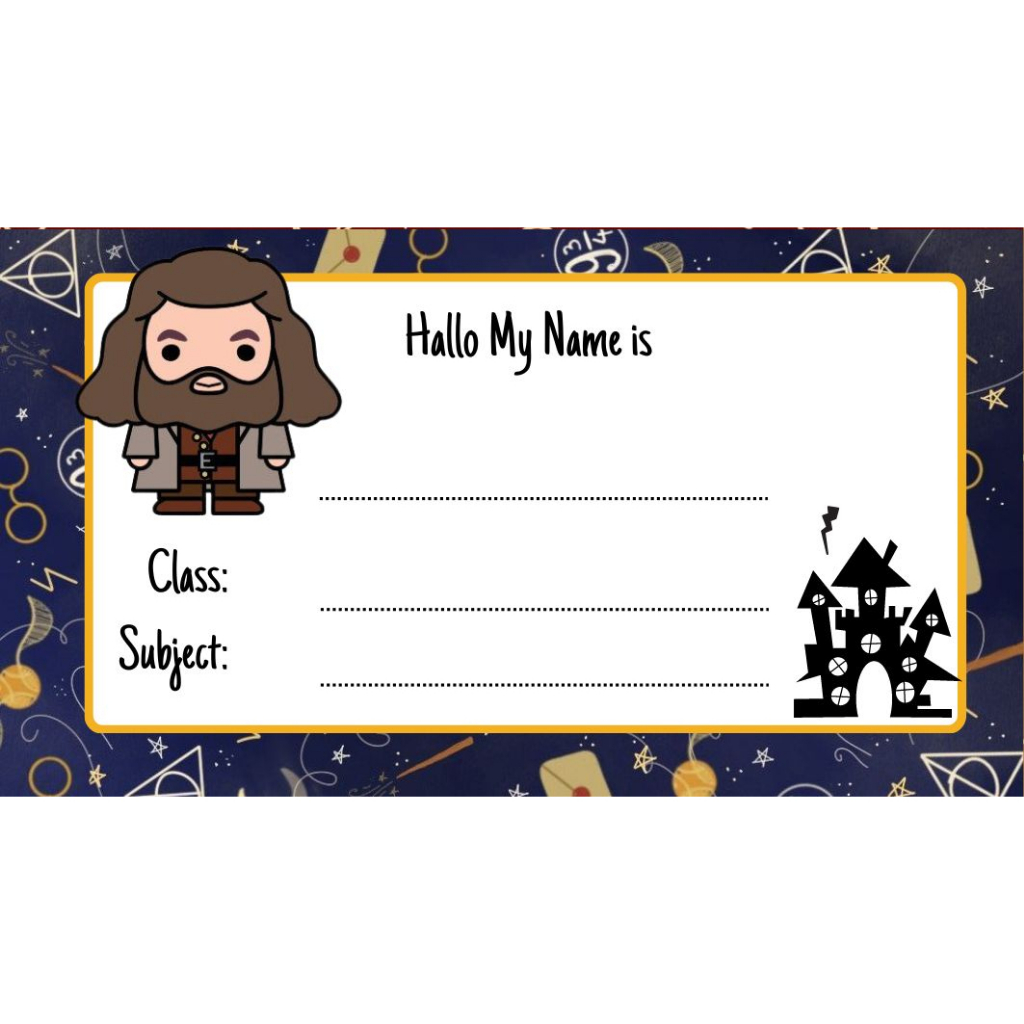 Jual 27 PCS STIKER MATA PELAJARAN HARRY POTTER STIKER LABEL NAMA ...