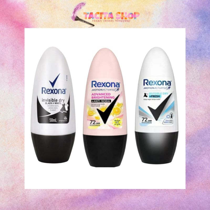 Jual REXONA Women Deodorant Roll On Advanced Whitening Anti Noda / Rexona Invisible Dry Fresh ...