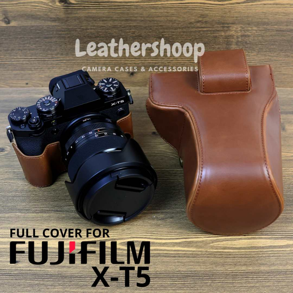 Jual Full Leather Cover Fujifilm XT5 Case Fuji X-T5 Coverage | Shopee ...
