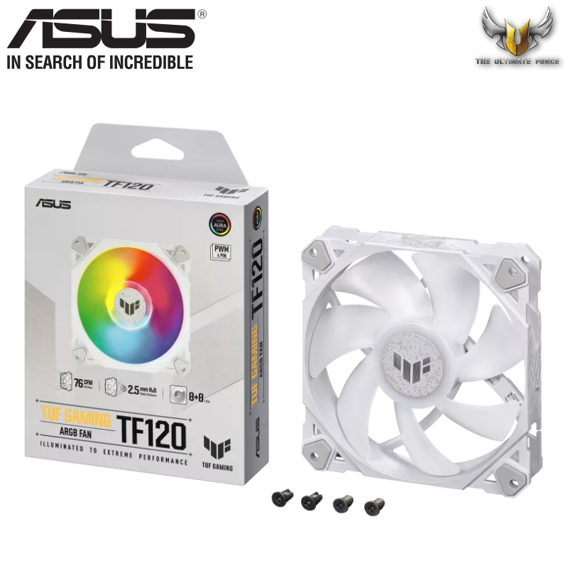 Jual ASUS TUF Gaming TF120 ARGB Fan White - Single Pack | Shopee Indonesia