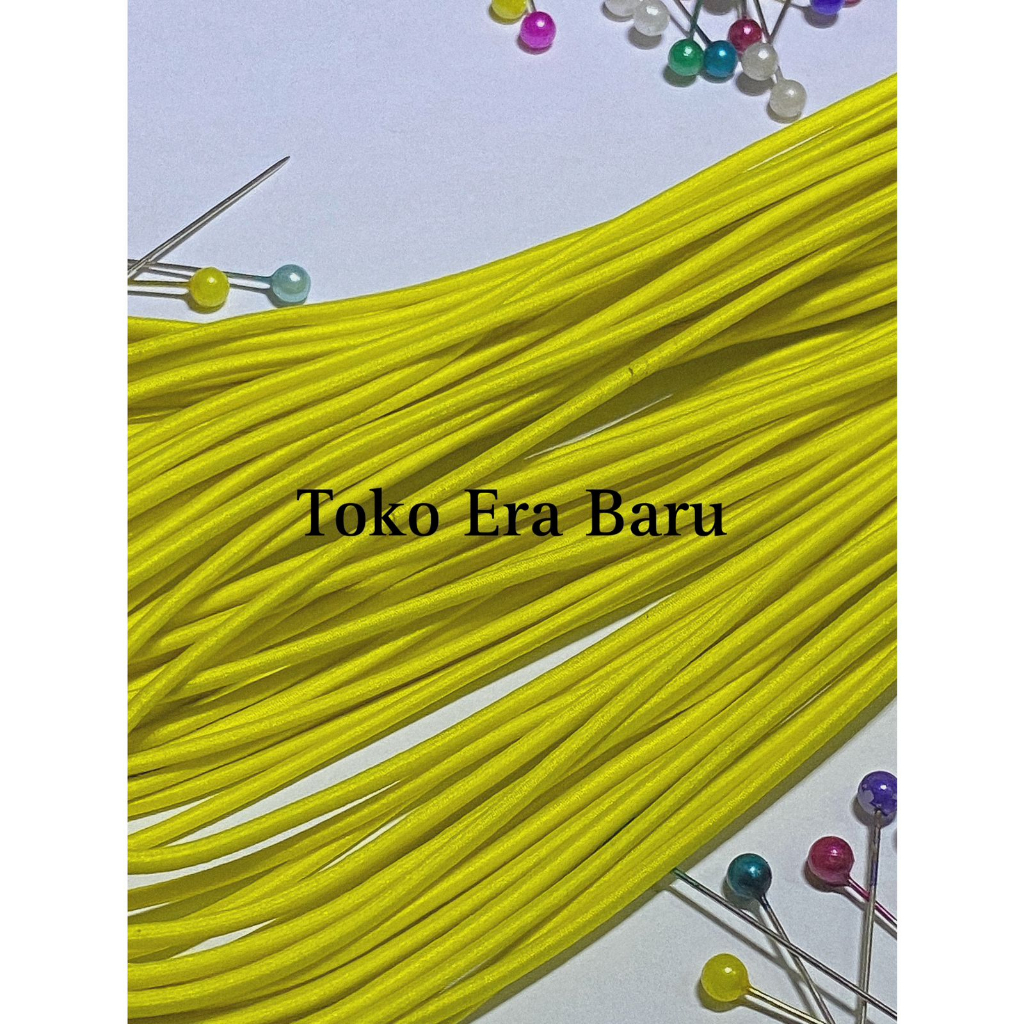 Jual TALI ELASTIS POLOS TALI SENGKELIT-TALI KARET -TALI KANCIING-MASKER ...