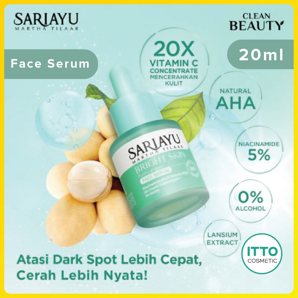 Jual SARIAYU Bright Skin Putih Langsat Face Serum 20ml | Shopee Indonesia