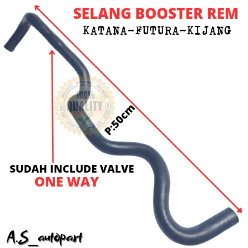 Jual Selang Vacum Booster Selang Hose Vacum Booster Rem Katana Futura Kijang Include Valve One ...