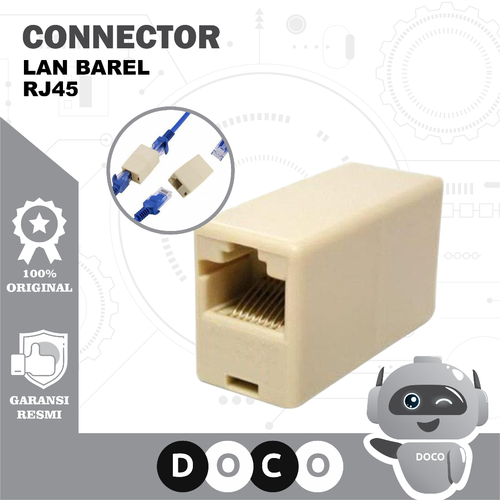 Jual Connector LAN Barel RJ45 Sambungan Jaringan Alat Penyambung ...