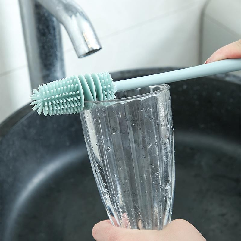 Jual ALAT PEMBERSIH CANGKIR SIKAT BOTOL GAGANG SILIKON PEMBERSIH BOTOL ...