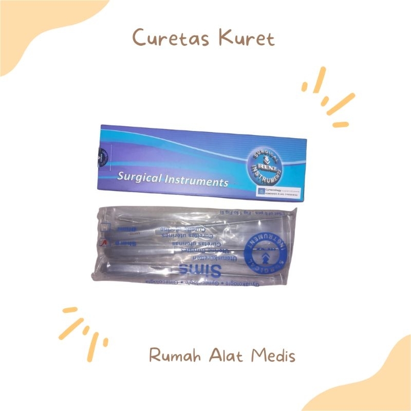 Jual Sendok Kuret RENZ Tajam / Tumpul Uterine Curette isi 6 Pcs | Shopee Indonesia