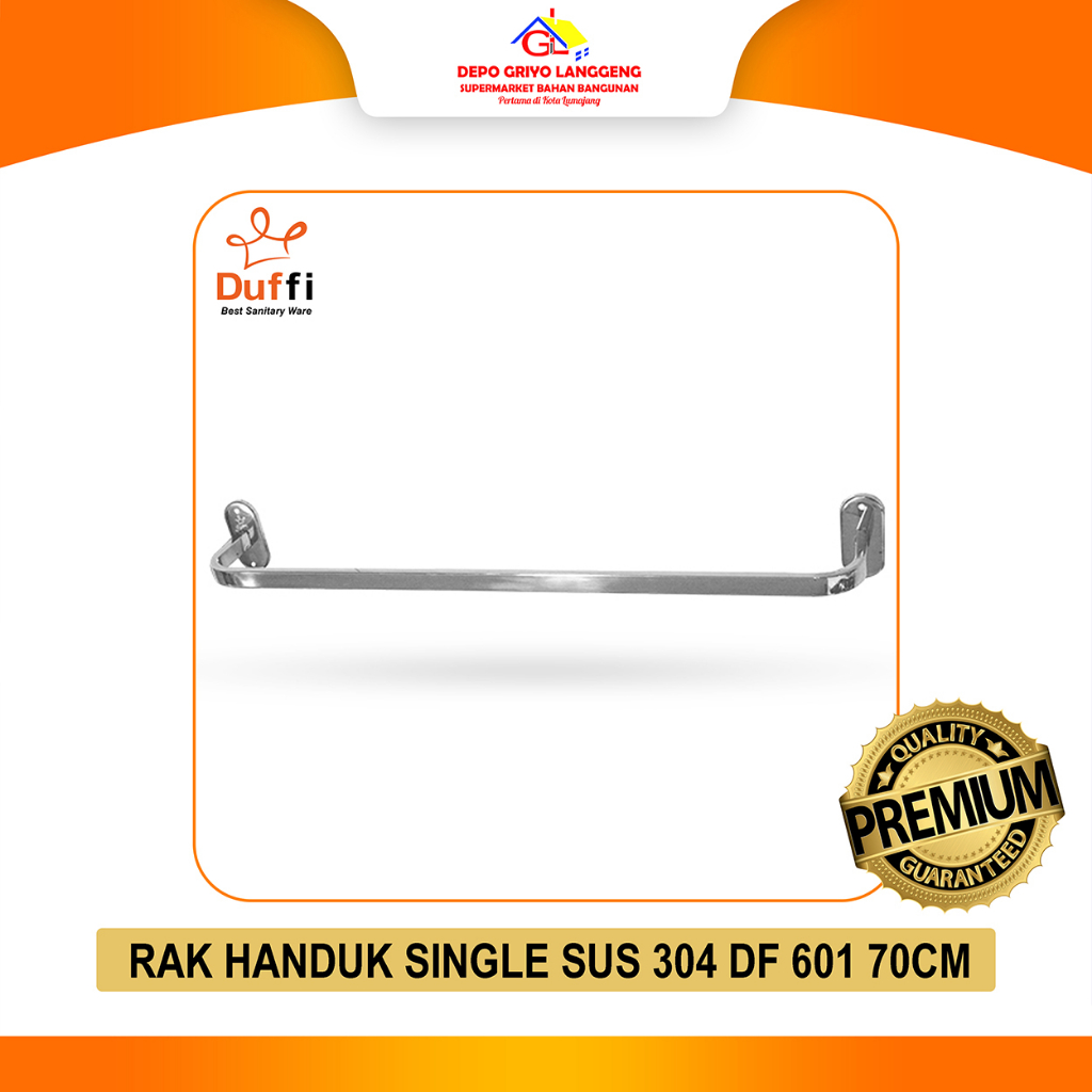 Jual RAK HANDUK SINGLE SUS 304 DF 601 70CM | Shopee Indonesia