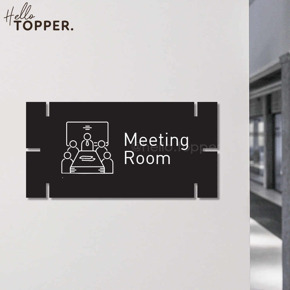 Jual Meeting Room Ruang Rapat Signage Acrylic Sign Board Akrilik Papan ...
