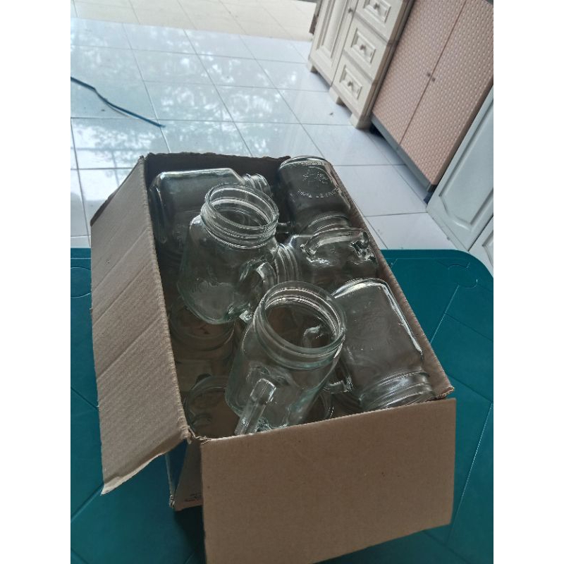 Jual Gelas kaca/Gelas Drinking Jar/Harvesr Jar | Shopee Indonesia