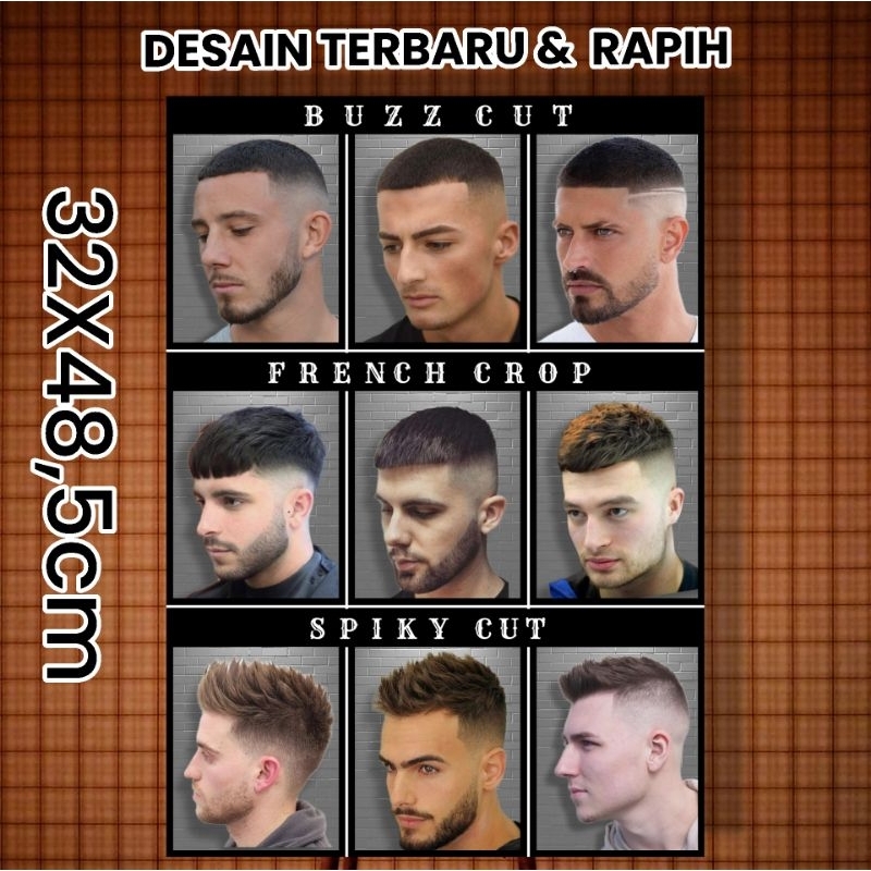 Jual DESAIN RAPIH Poster barbersop / poster pangkas rambut / model ...