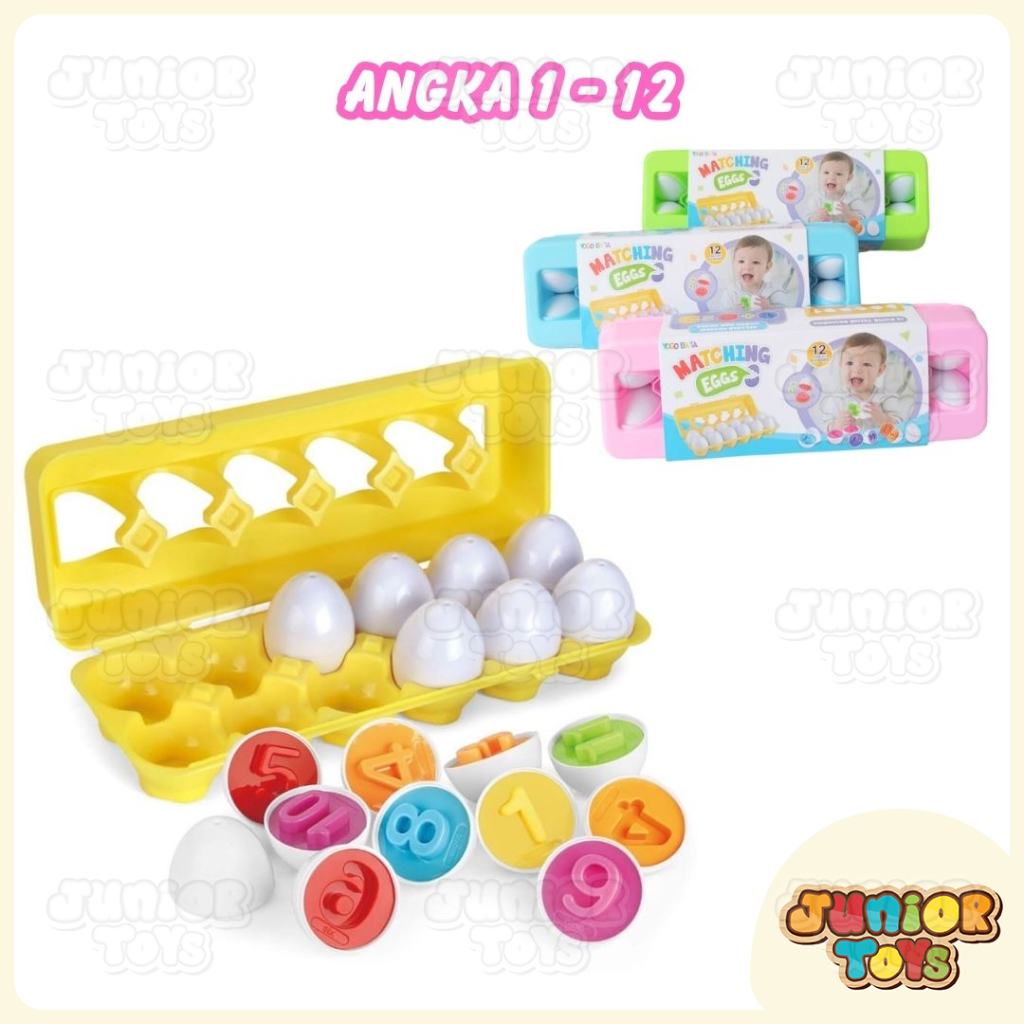 Jual Mainan Telur Warna Warni Permainan Edukasi Anak Bayi Mencocokan ...
