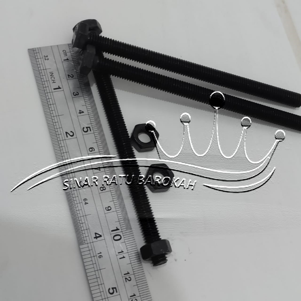 Jual BAUT KUNCI 13 BAJA M8X120 PANJANG 12CM 12 CM GRADE 8.8 HTB M8 X ...