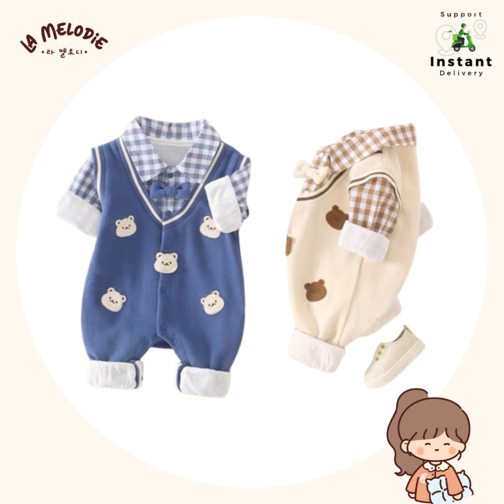 Jual La Melodie Jumper Romper Newborn Tubby Bear [A90] Usia : 6-12 ...